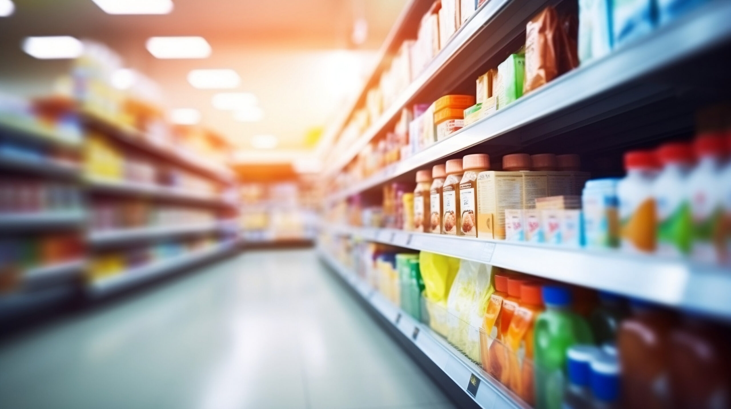 shelf in supermarket - Calorie Control Council